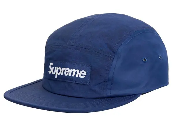 Supreme Waxed Ripstop Camp Cap - Navy Blue