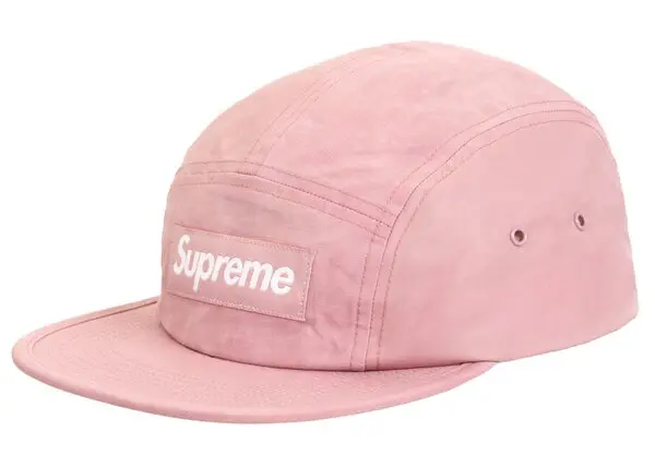 Supreme Waxed Ripstop Camp Cap - Light Pink