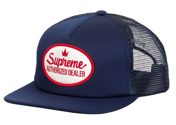 Supreme Authorized Mesh Back 5-panel Cap - Navy Blue