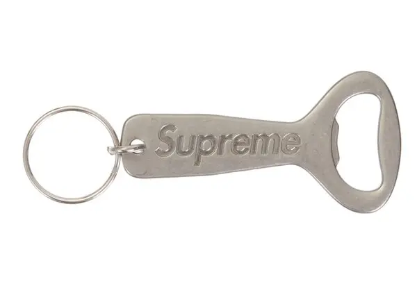 Supreme Bottle Opener Keychain - Silver