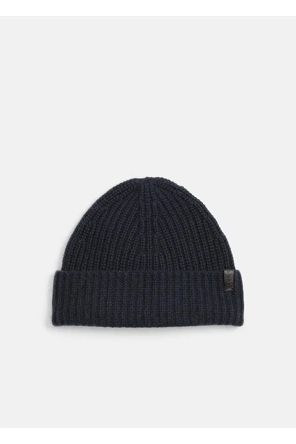 Vince Cashmere Shaker-stitch Beanie - Blue