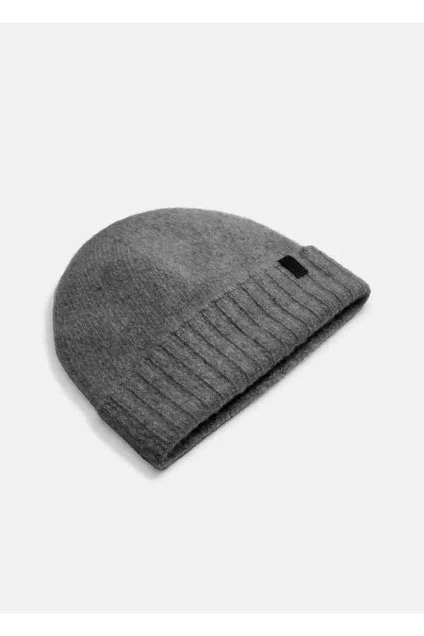 Vince Donegal Cashmere Jersey Beanie - Grey