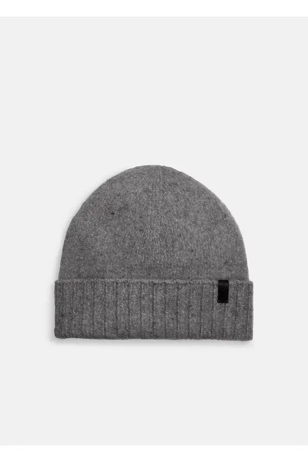 Vince Donegal Cashmere Jersey Beanie - Grey