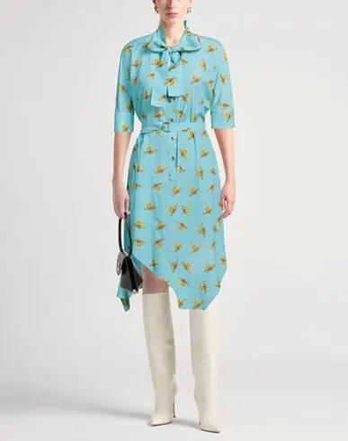 VIVIENNE WESTWOOD Crepe Midi Shirt Dress