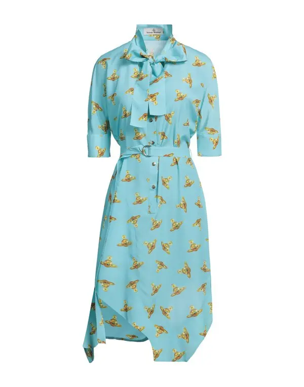 VIVIENNE WESTWOOD Crepe Midi Shirt Dress