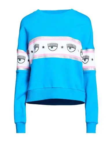 CHIARA FERRAGNI Cotton Sweatshirt - Blue
