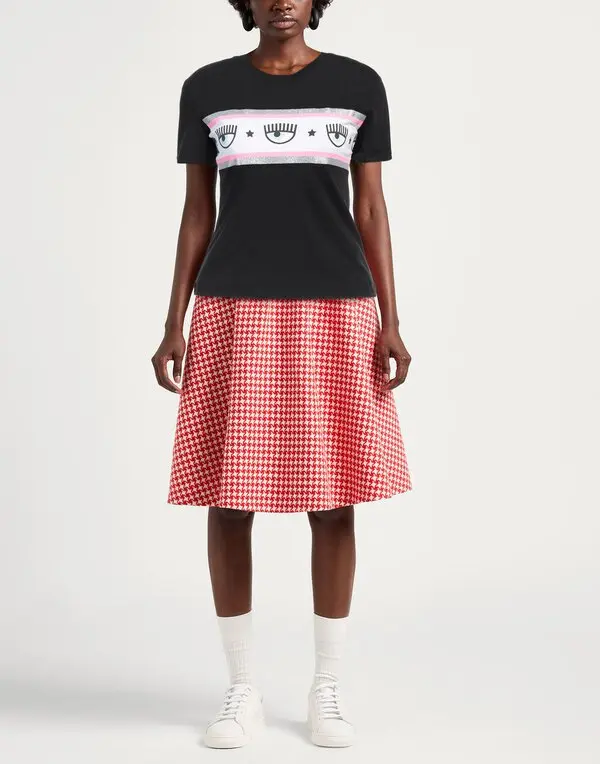 CHIARA FERRAGNI Logo-print T-shirt - Black