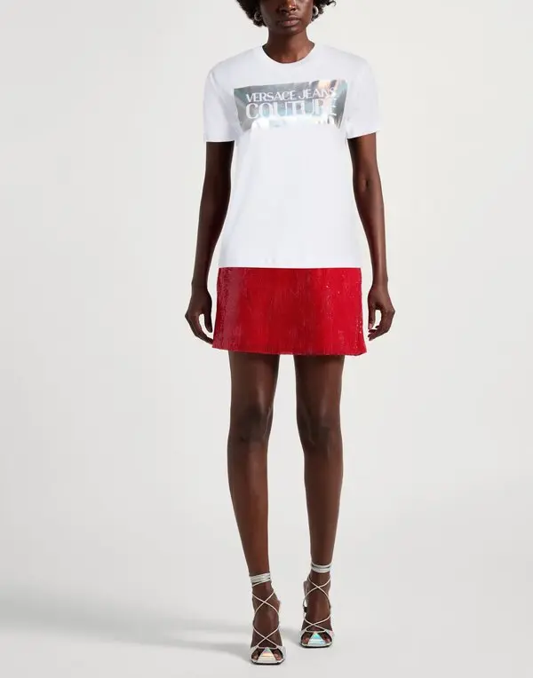 Versace Logo-print Jersey T-shirt - White