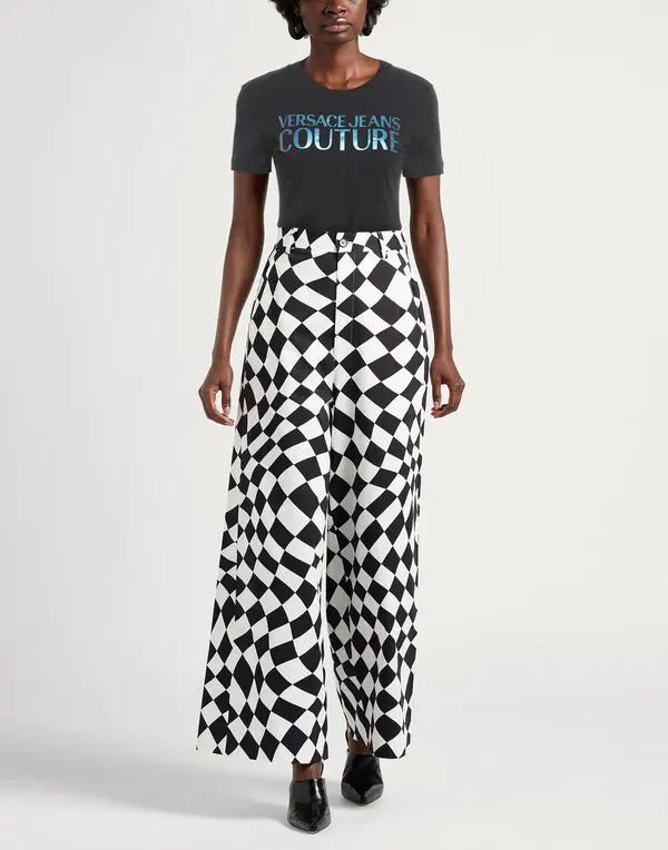 Versace T-shirt In Cotton And Elastane - Black