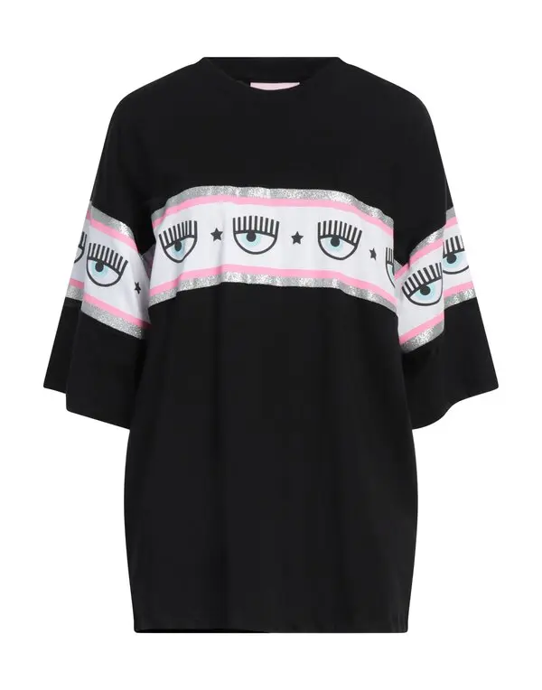 CHIARA FERRAGNI Cotton T-shirt - Black