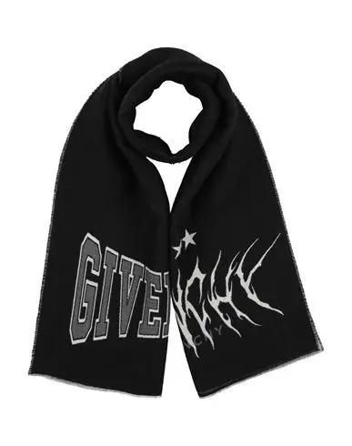 Givenchy Scarf Wool, Virgin Wool, Silk - Black