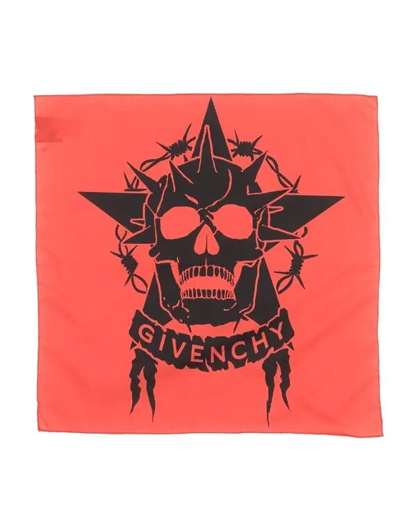 Givenchy Scarf Cotton - Tomato Red