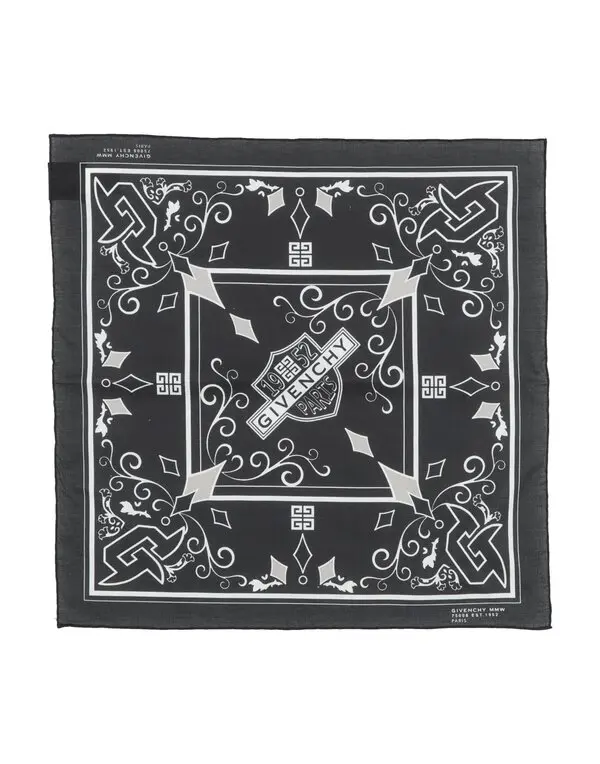 Givenchy Scarf Light Brown Cotton - Black