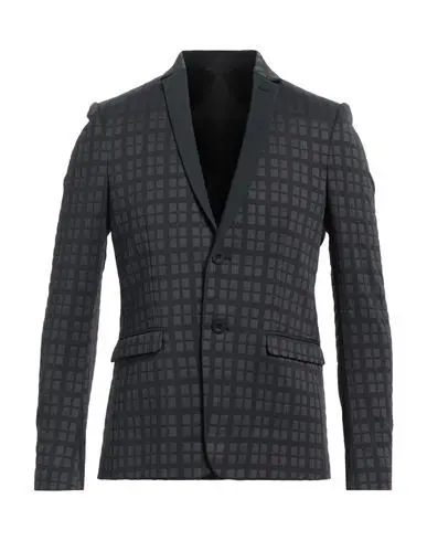Patrizia Pepe Checked Jersey Blazer - Charcoal