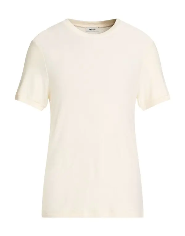 Sandro Crewneck Viscose Blend Sweater - White