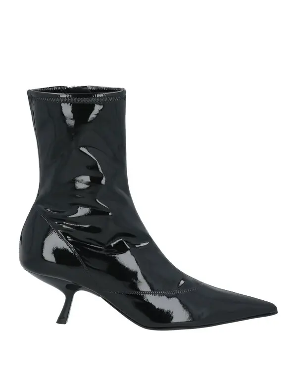 SERGIO ROSSI Pointed Toe Spool Heel Ankle Boots