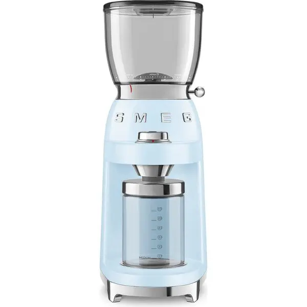 SMEG 50s Retro Style Espresso Grinder - Pastel Blue