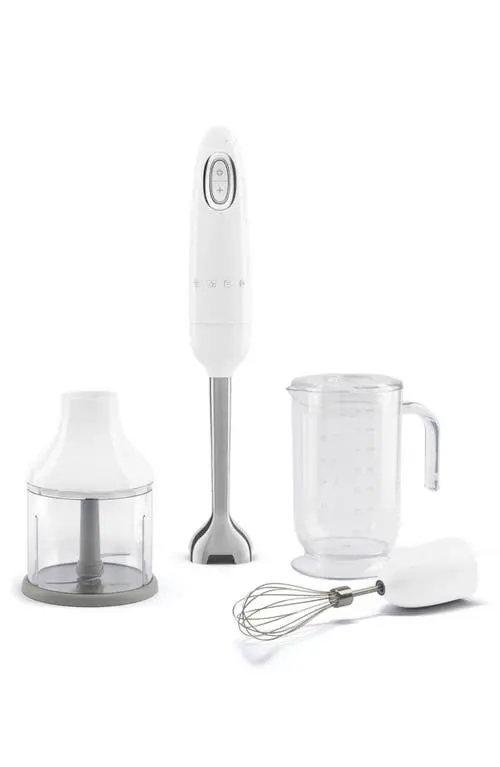 SMEG Retro Style Hand Blender Set - White