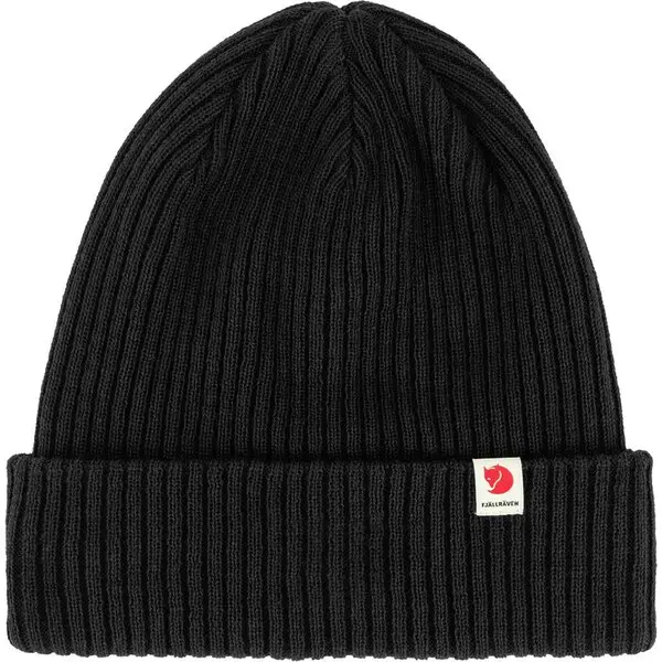 Fjallraven Ribbed Performance Beanie - Black