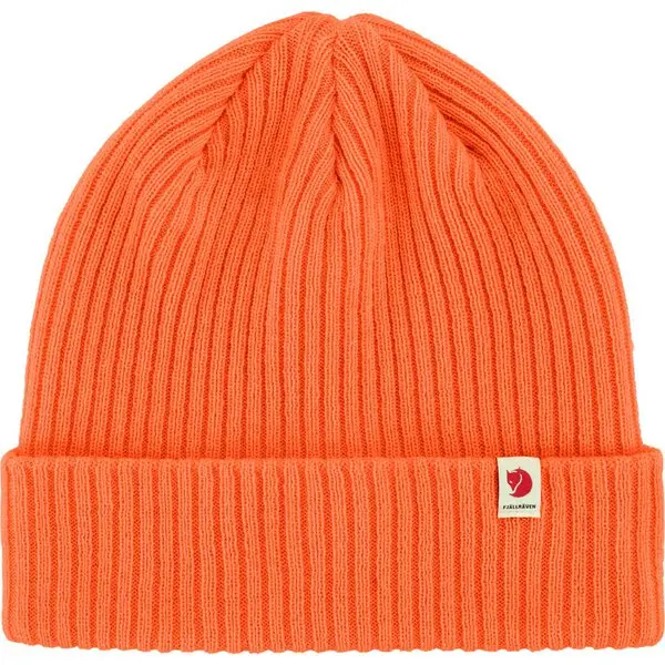 Fjallraven Ribbed Performance Beanie - Flame Orange