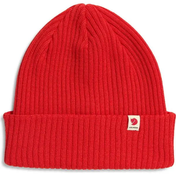 Fjallraven Ribbed Performance Beanie - Flame Orange