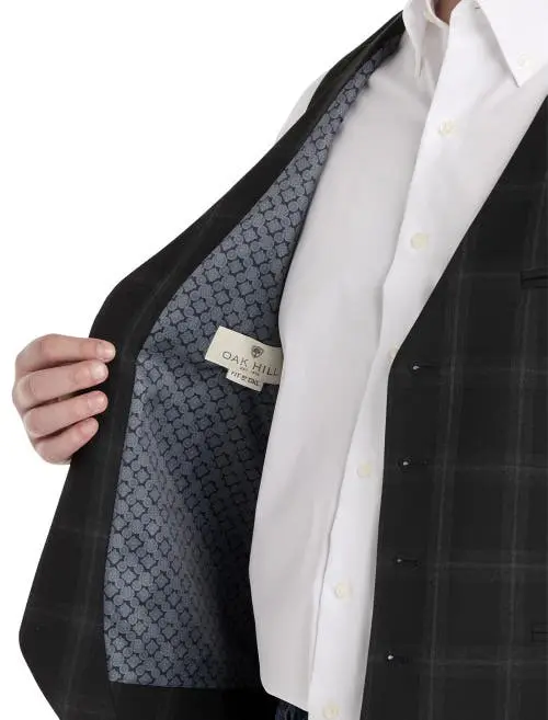 OAK HILL PREMIUM BY DXL Windowpane Vest