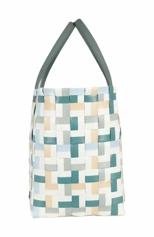 HANDED BY Fifty-fifty Recycled Plastic Weekender Bag - Teal Blue Mix