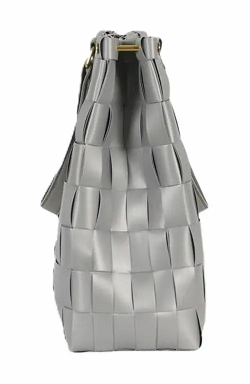 HANDED BY Charlotte Recycled Plastic Handbag - Brushed Grey
