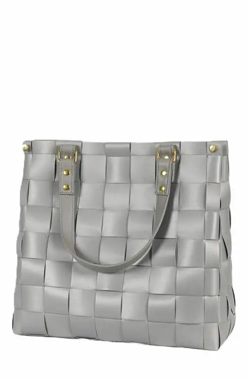 HANDED BY Charlotte Recycled Plastic Handbag - Brushed Grey