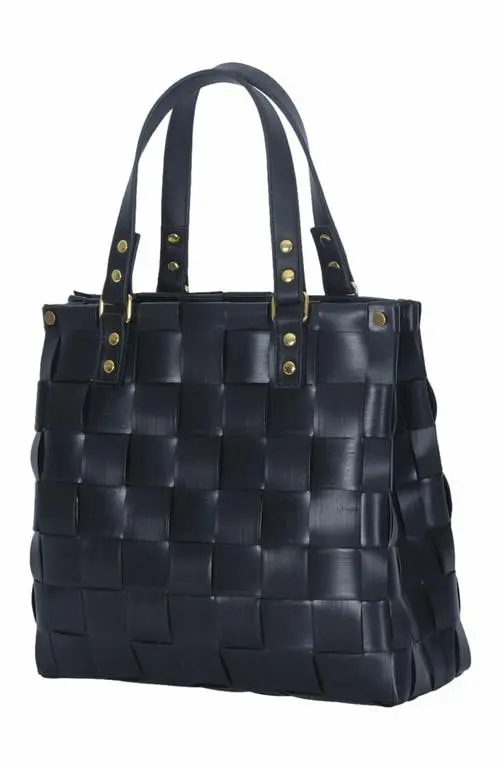 HANDED BY Charlotte Recycled Plastic Handbag - Brushed Grey