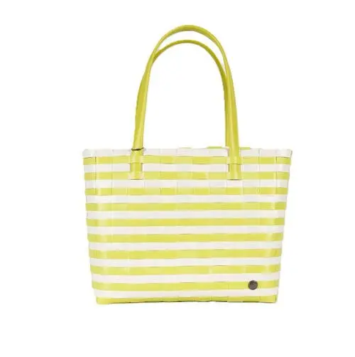 HANDED BY Sunny Bay Recycled Plastic Weekender - Bright Green/pearl White