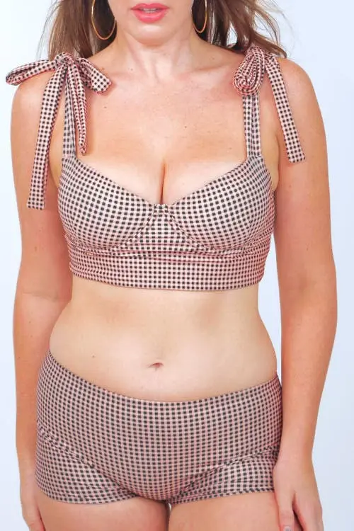 MARY MERCEDES Emma Underwire Bikini Top - Gingham