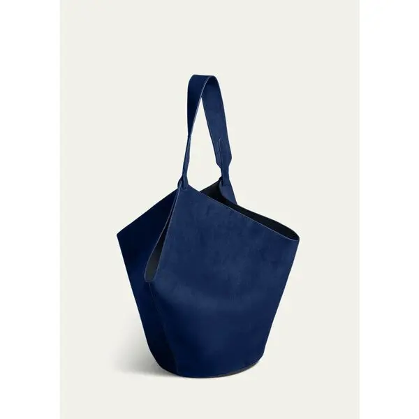 Khaite Lotus Medium Tote Bag - Blue