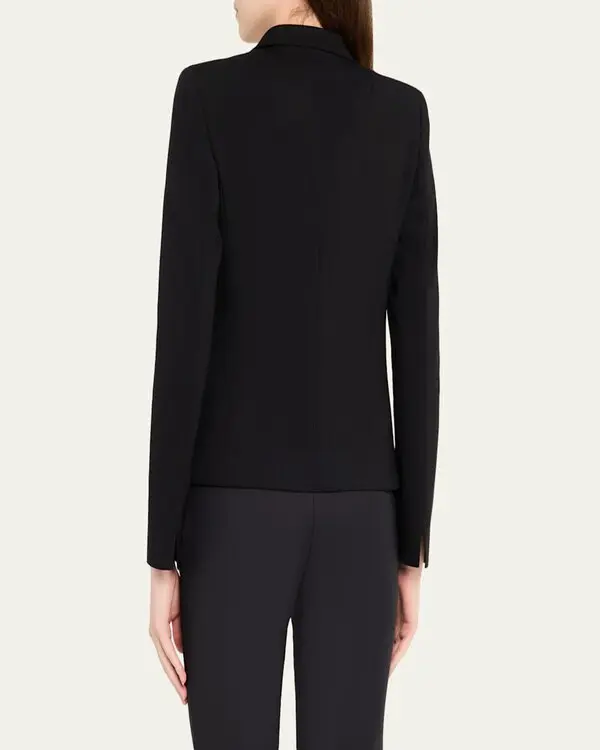 Akris Wool Jersey Tailored Blazer