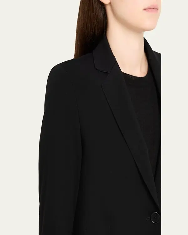 Akris Wool Jersey Tailored Blazer