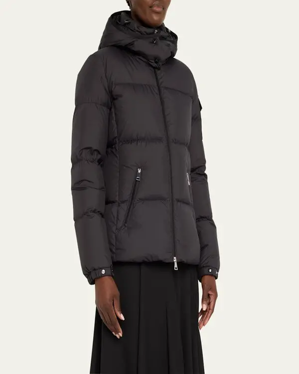 Moncler Fourmines Hooded Down Jacket - Black