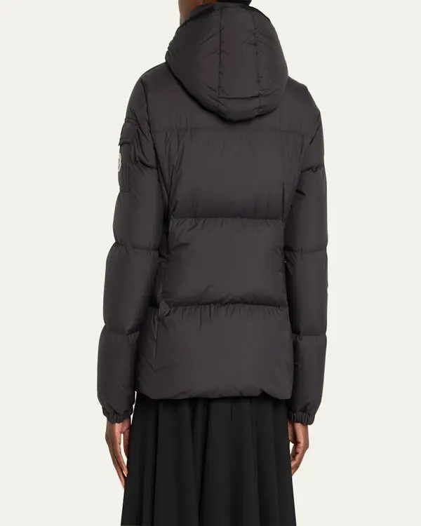 Moncler Fourmines Hooded Down Jacket - Black