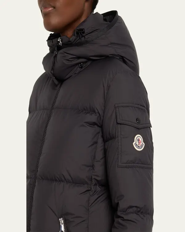 Moncler Fourmines Hooded Down Jacket - Black