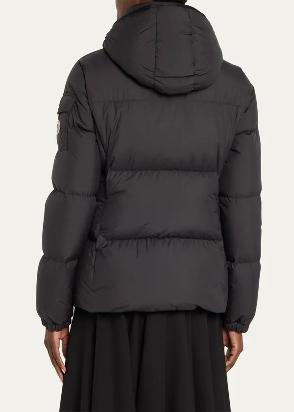 Moncler Fourmines Hooded Down Jacket - Black