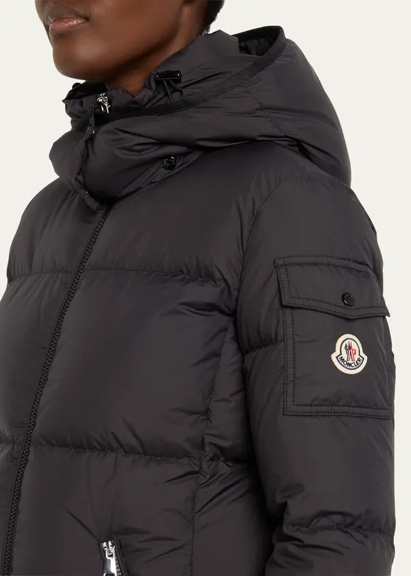 Moncler Fourmines Hooded Down Jacket - Black