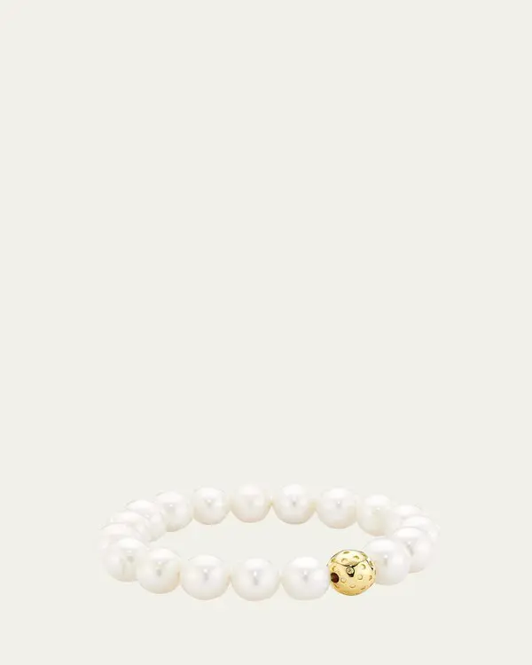 Paige Novick 9mm Freshwater Bracelet With Gold Vermeil - Pearl