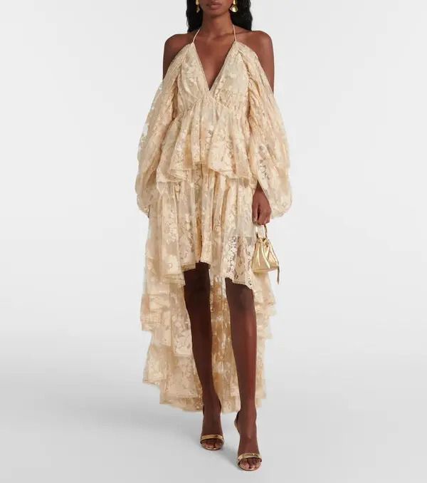 Zimmermann Illustration Asymmetric Minidress