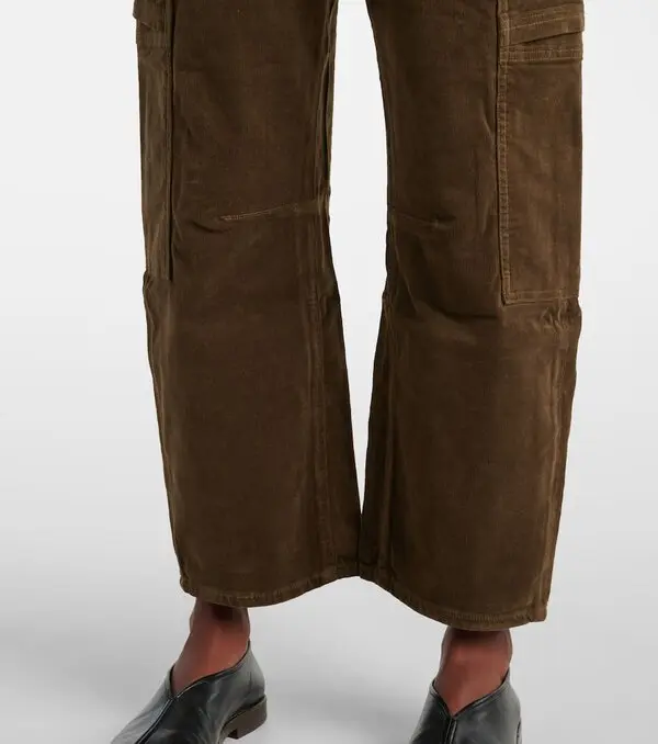 Citizens Of Humanity Marcelle Low-rise Barrel-leg Cargo Jeans - Brown