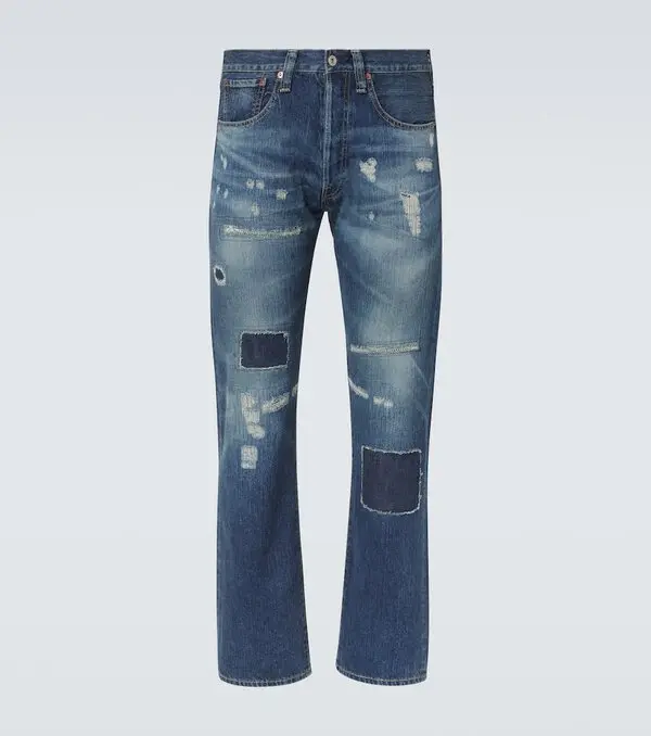 Junya Watanabe Distressed Straight Jeans