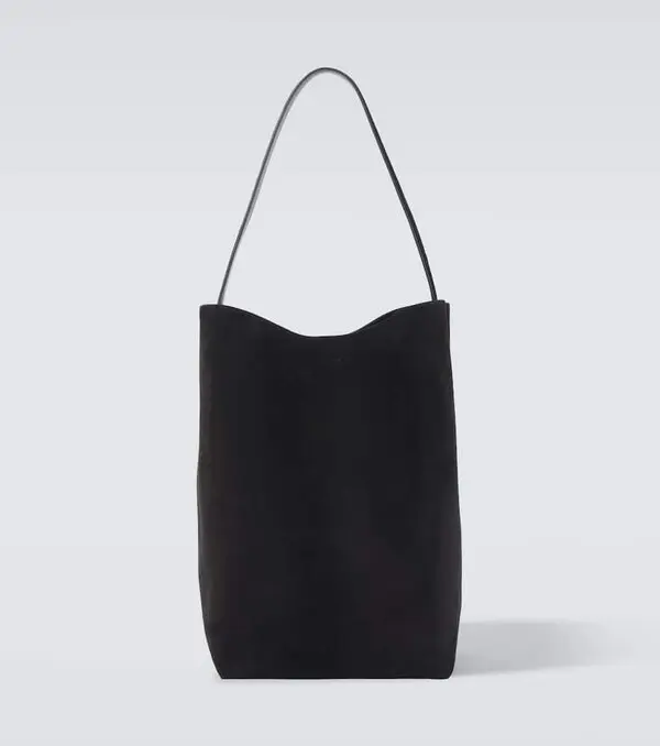 THE ROW N/s Park Large Suede Tote Bag - Black