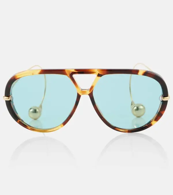 Bottega Veneta Aviator Sunglasses - Brown