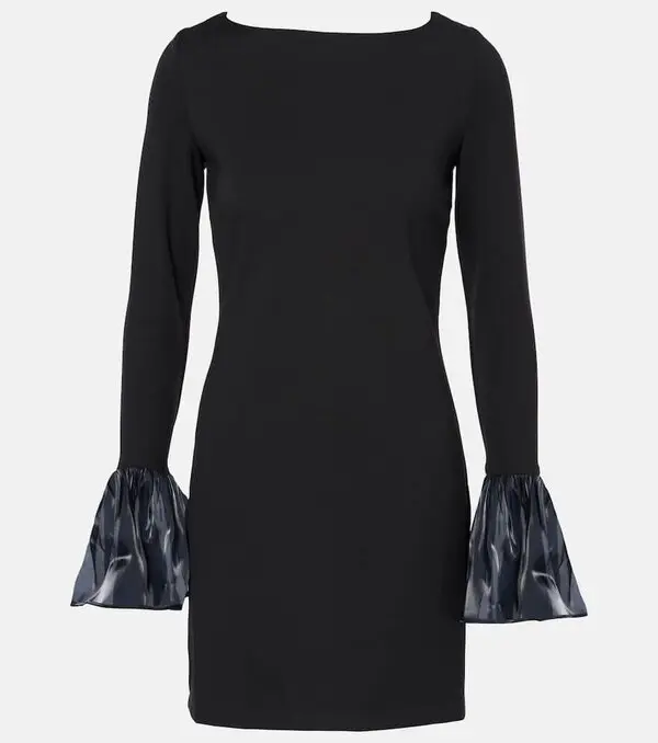 Staud Hawthorne Mini Dress With Organza Trim