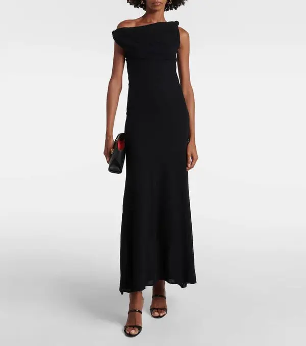 SIR. Glow Twist Cotton-blend Midi Dress