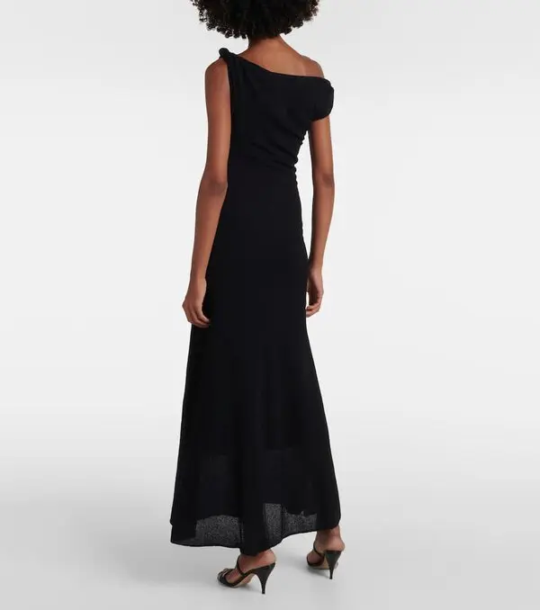 SIR. Glow Twist Cotton-blend Midi Dress