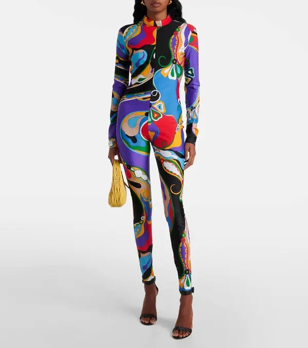 Emilio Pucci Orchidee Printed Catsuit